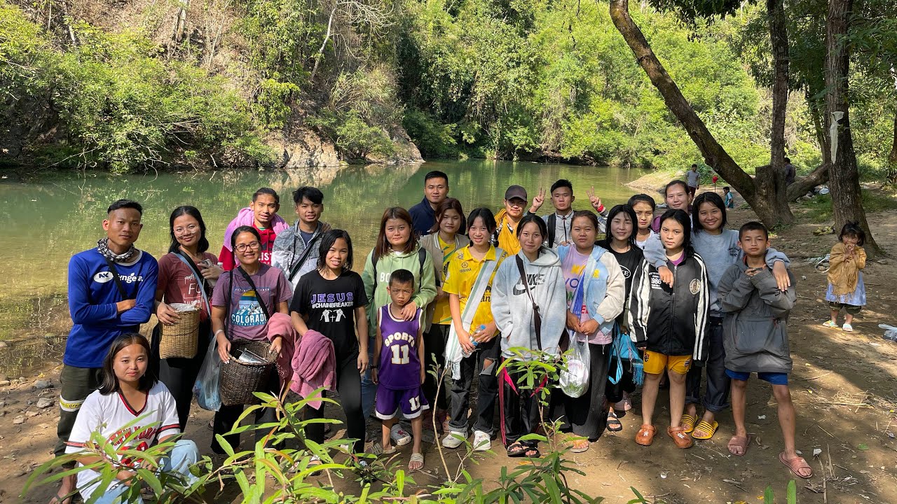 Nu Poe Camp - eating by the river - YouTube