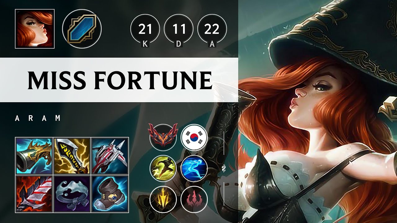 Miss Fortune ARAM - KR Grandmaster Patch 25.08 - YouTube