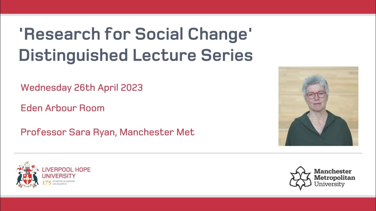 Distinguished Lecture - Professor Sara Ryan - YouTube