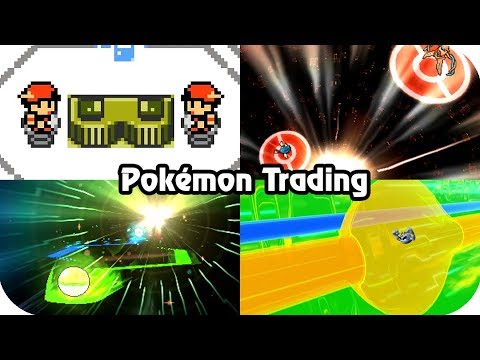 Evolution of Pokémon Trading Animations (1996 - 2018) - YouTube