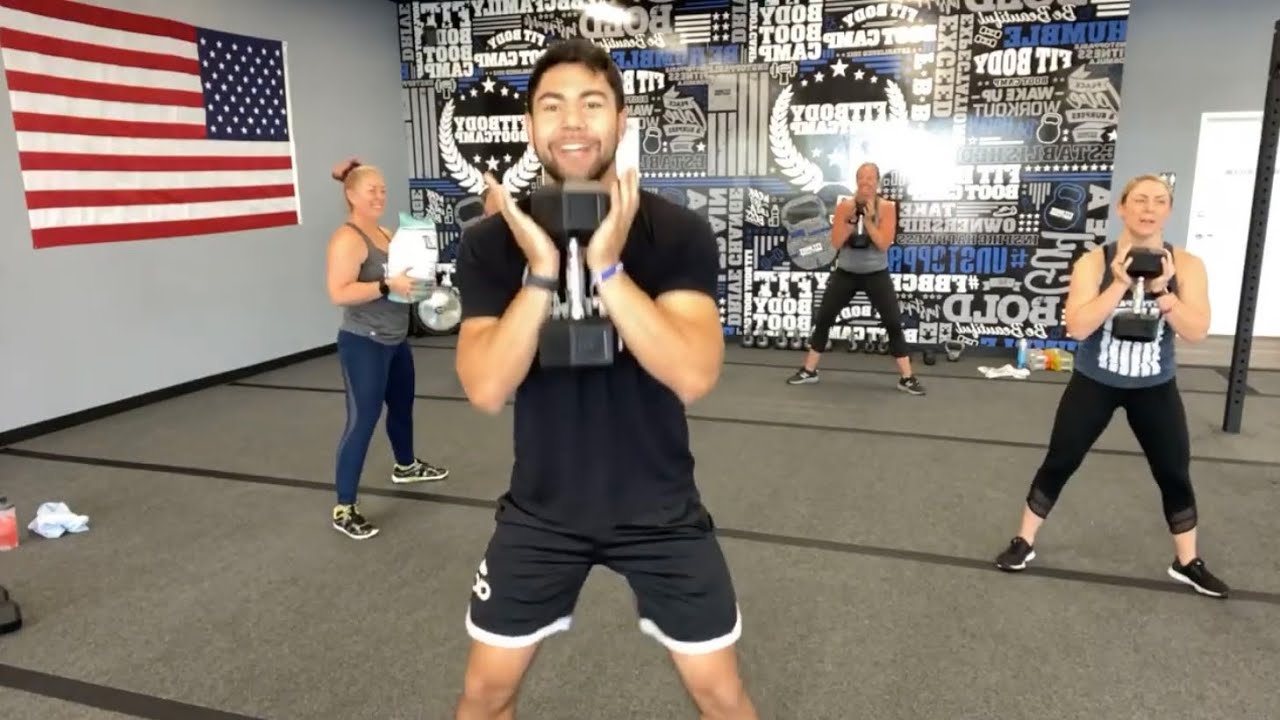 “Leg, Arms, Abs, Oh My!” at home FBBC Workout!! - YouTube