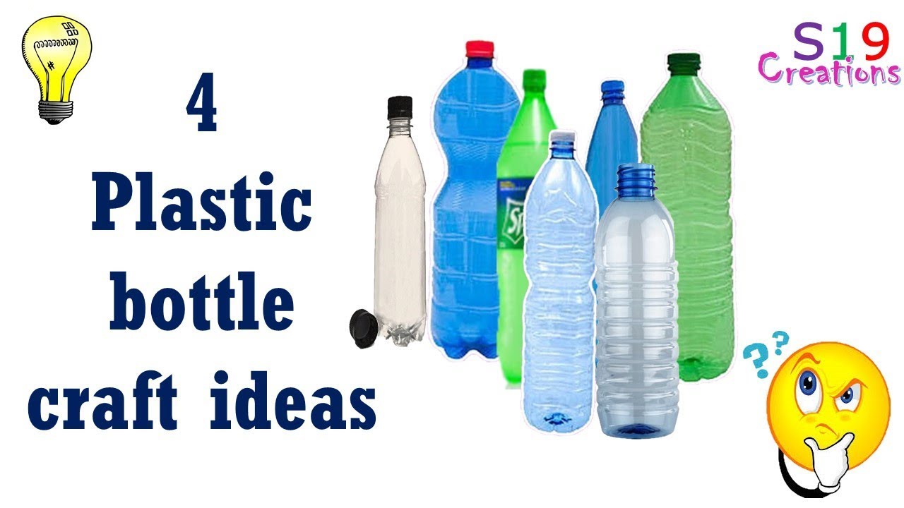 4 plastic bottle craft ideas | Best out of waste ideas | Diy art and ...