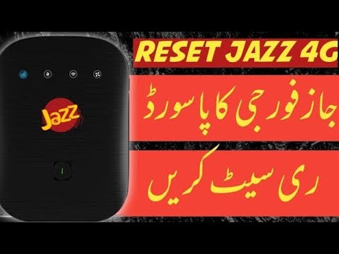 How to change JAZZ 4G Device Password And Reset Password |forgot ...