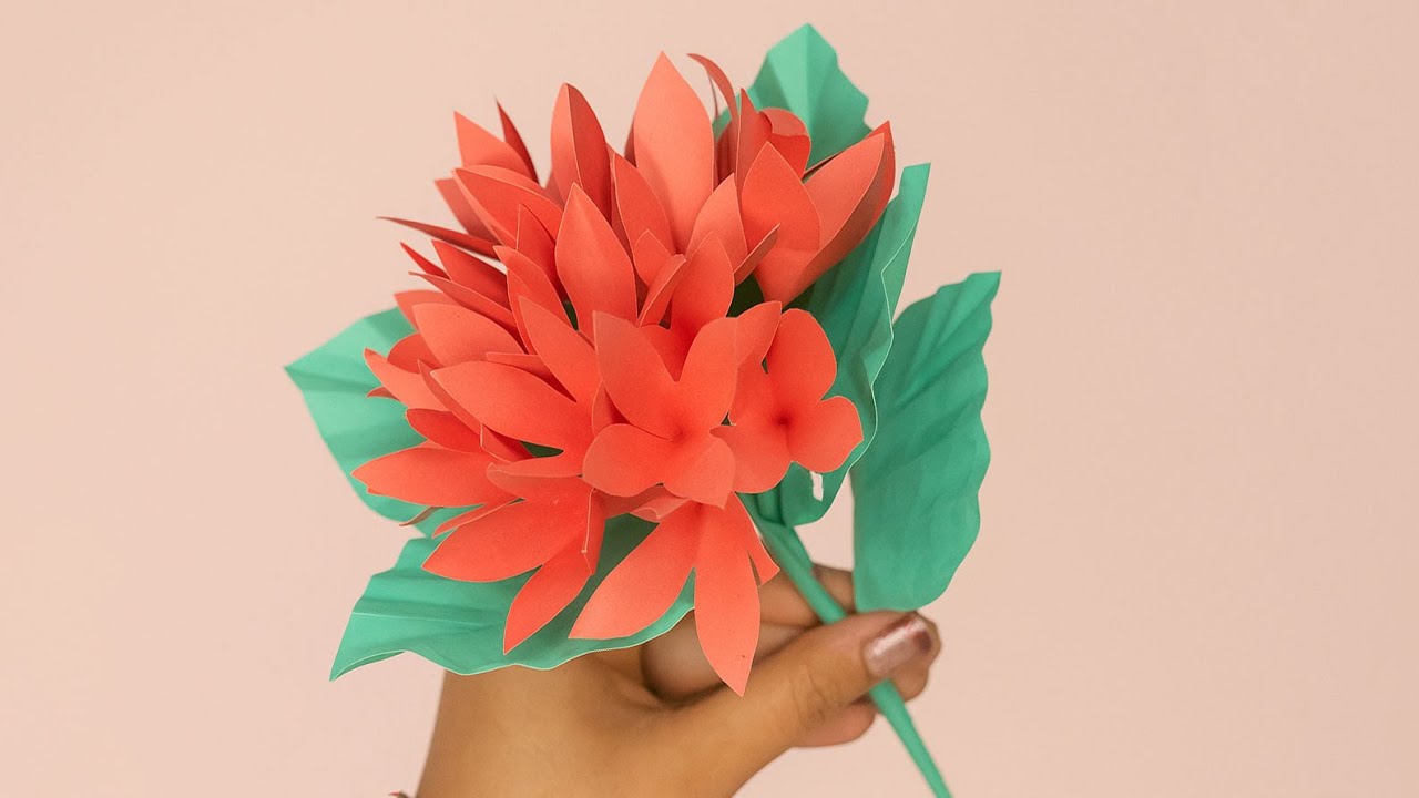 Gorgeous Paper Flower at Home - YouTube
