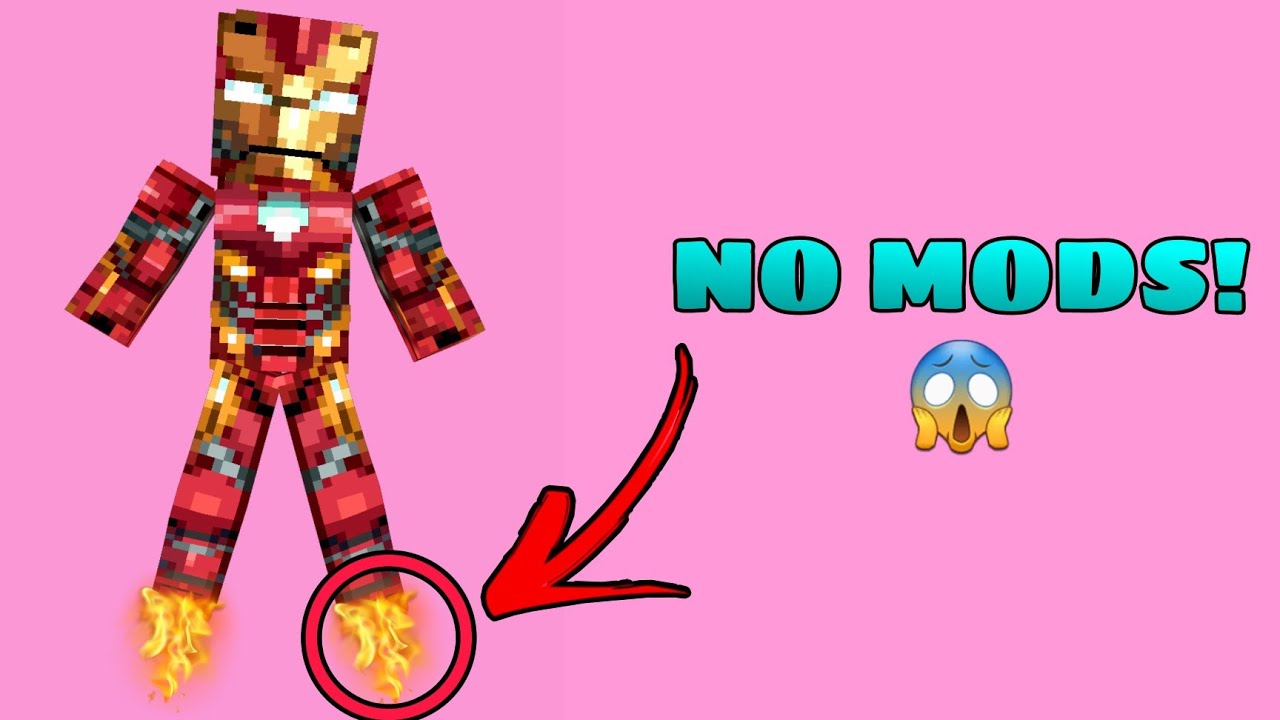 How To Fly Like IRON MAN In Minecraft - NO MODS! - YouTube