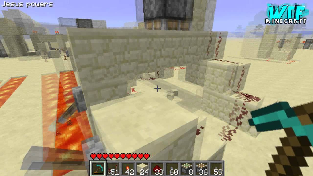 Minecraft - Lava bridge deactivate button - YouTube