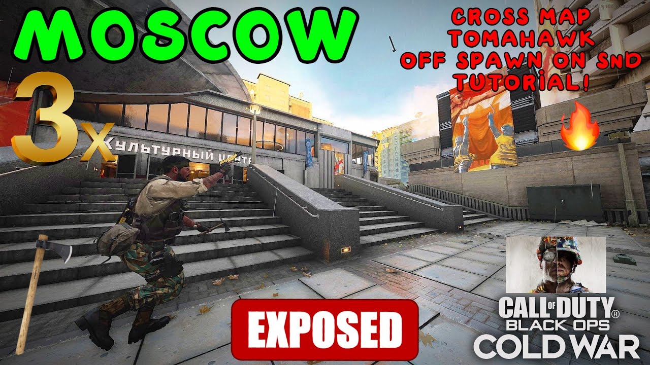 HOW TO HIT A CROSS MAP TOMAHAWK OFF SPAWN ON MOSCOW! | Call Of Duty ...