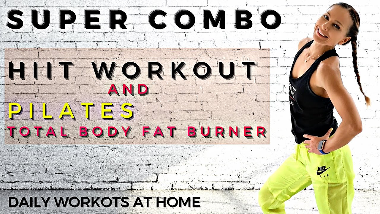 SUPER COMBO HIIT + 20 Min PILATES Workout | Punches And Squats ...