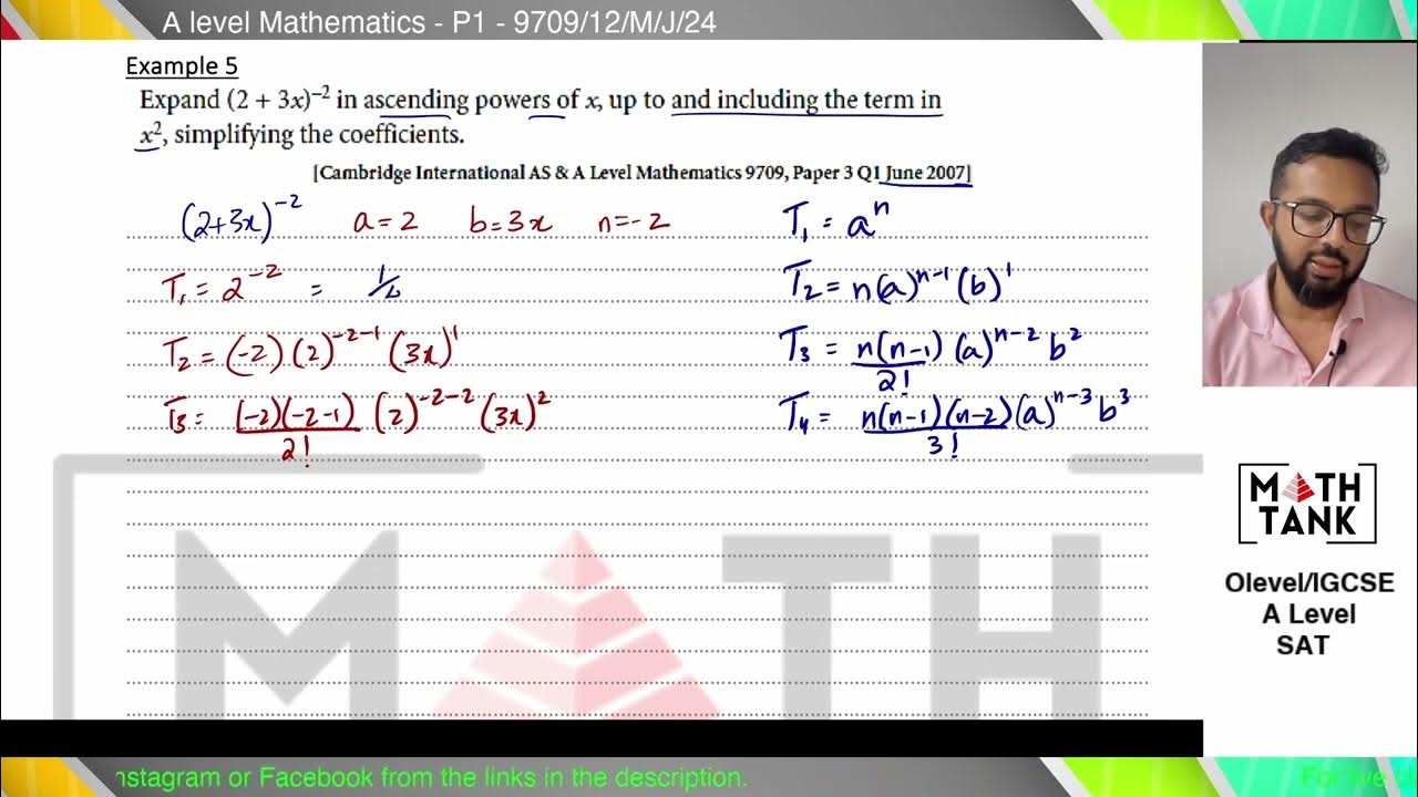 Binomial Expansion for A2 - A Level Maths 9709 - YouTube