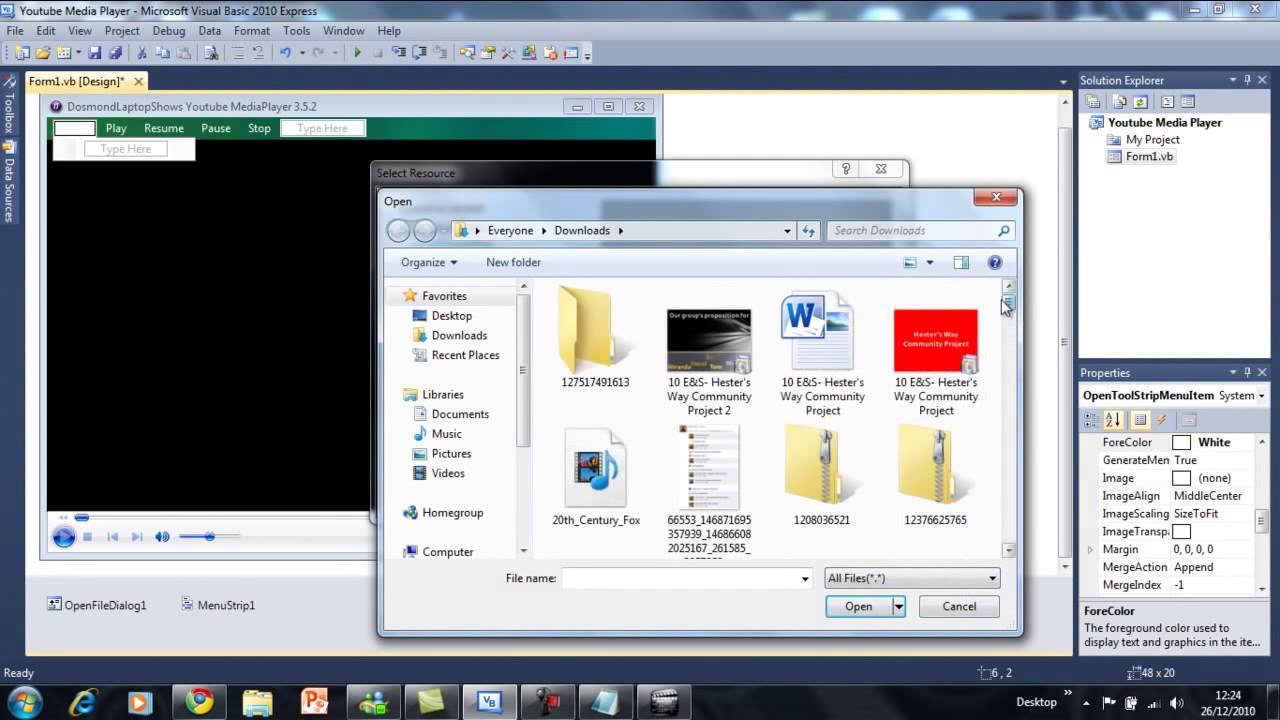How to create a professional media player with Microsoft Visual Basic ...