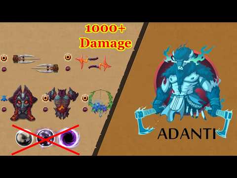 Monk's Katars(Roaring Luminary) vs ADANTI Boss || Shadow Fight 2 #shadowfight2