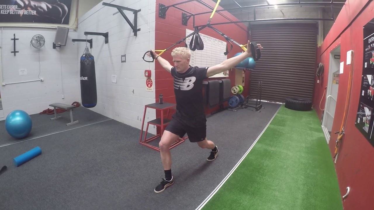 TRX Chest stretch - YouTube