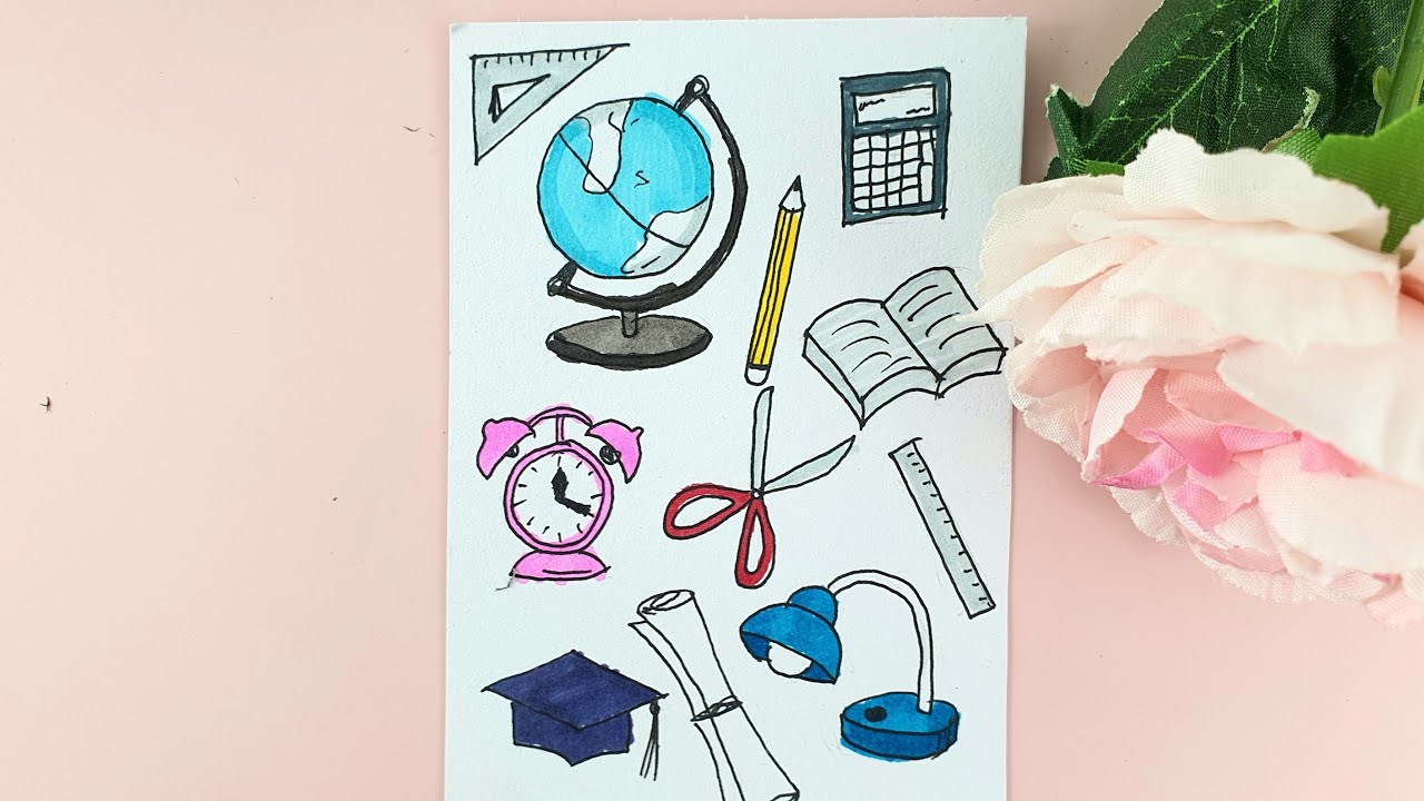 Doodle Back To School Items - YouTube