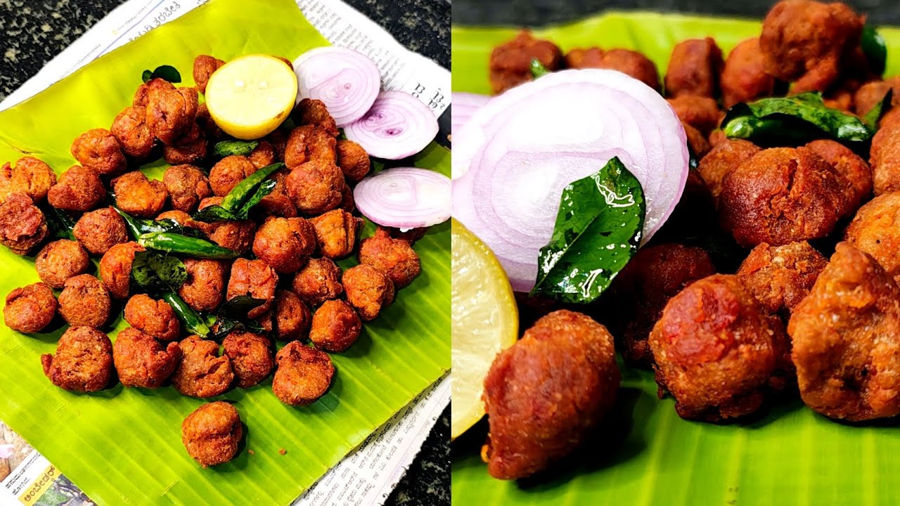 Soya chunks pakoda || Meal maker 65 recipe in telugu. Best evening tea ...