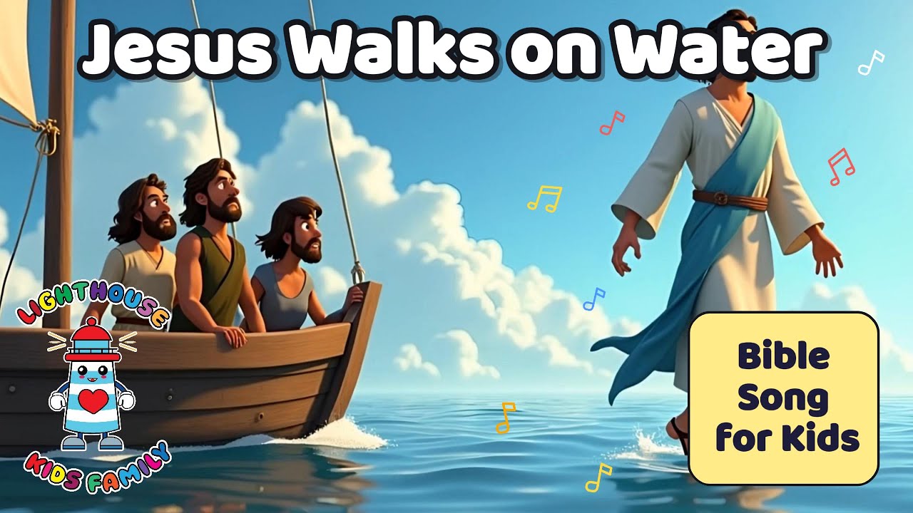 Jesus Walks on Water | Matthew 14:22-33 | Lighthouse Kids Family ...