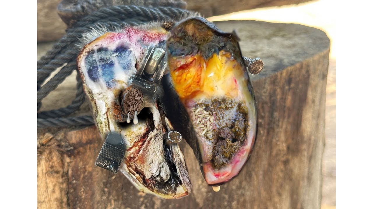COW FOOT CUTTING - Cutting, trimming, cleaning and removing metal from ...