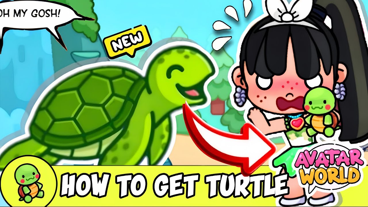 How to get the 🐢 Turtle in avatar world || new update in pazu avatar ...