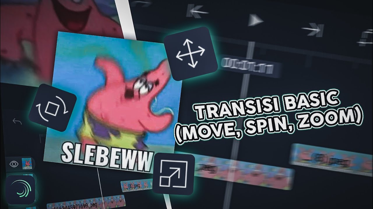 Move, Spin, Zoom Transisi Dasar Tutorial | Alight Motion Tutorial - YouTube
