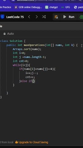 🚀 Day 13/75 of the Leetcode 75 Coding Challenge! 1679. Max Number Of K-sum Pairs#leetcode # ...