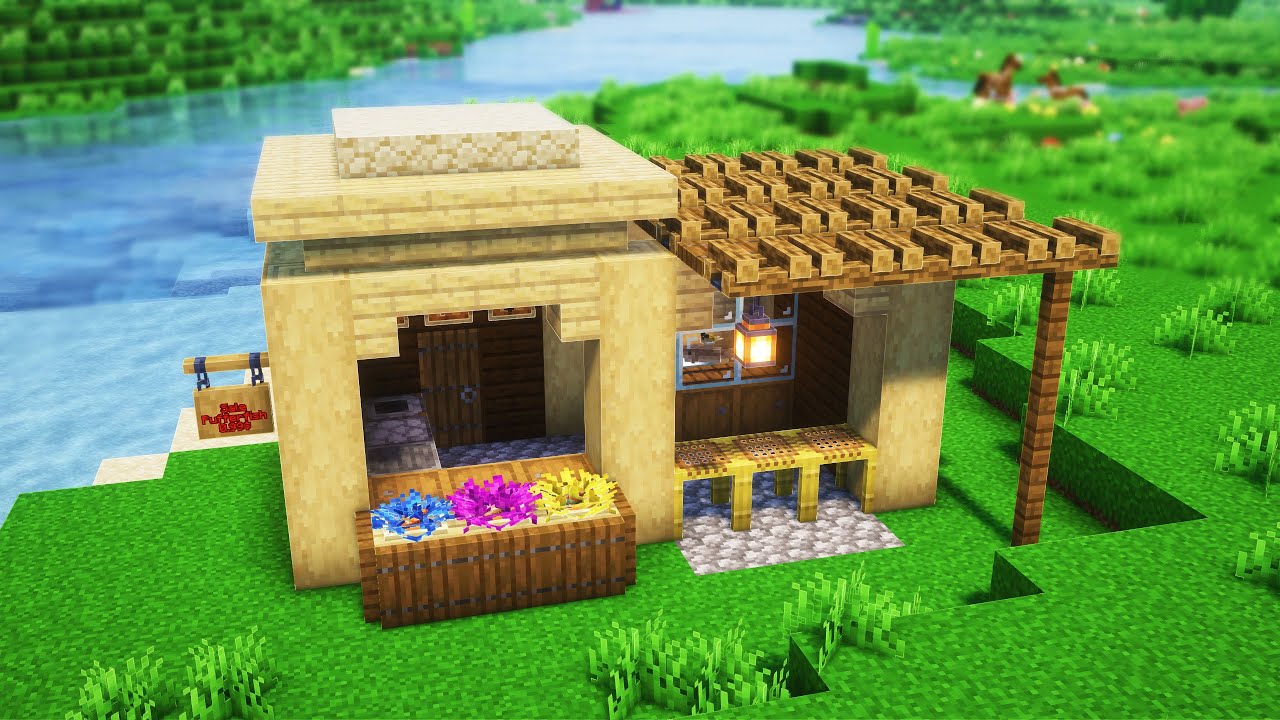 How to Build a Fish Store in Minecraft 1.21 - Minecraft Fish Market ...
