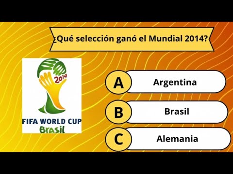 ¿CUÁNTO SABES SOBRE EL MUNDIAL DE FUTBOL?.QUIZ - YouTube