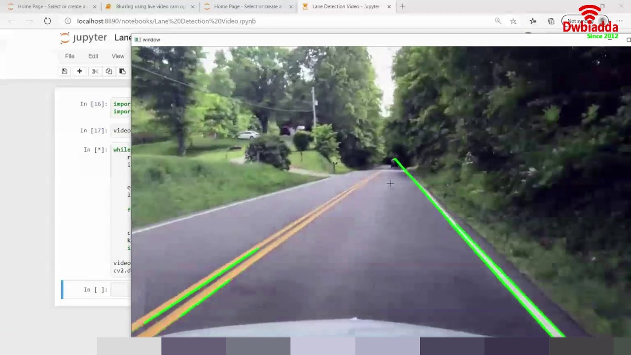 How to detect lines in a video using opencv part 2 | Opencv Tutorial ...