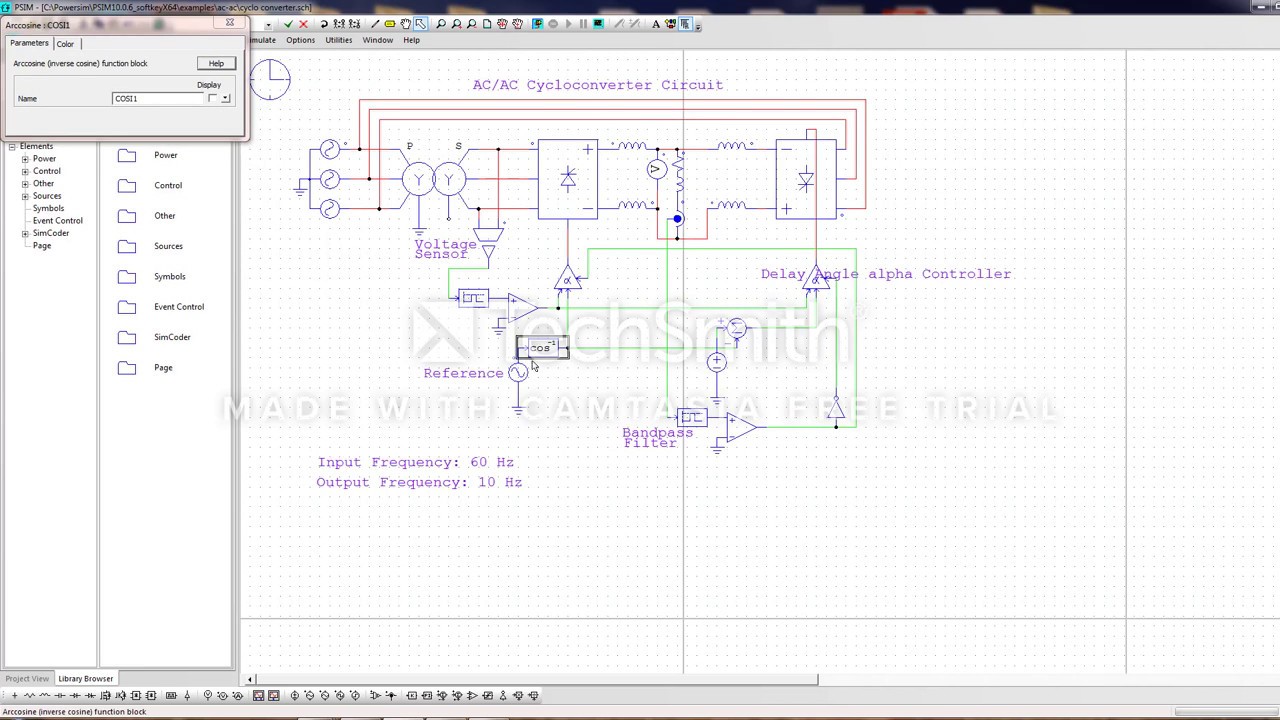 PSIM Tutorial Cycloconverter - YouTube