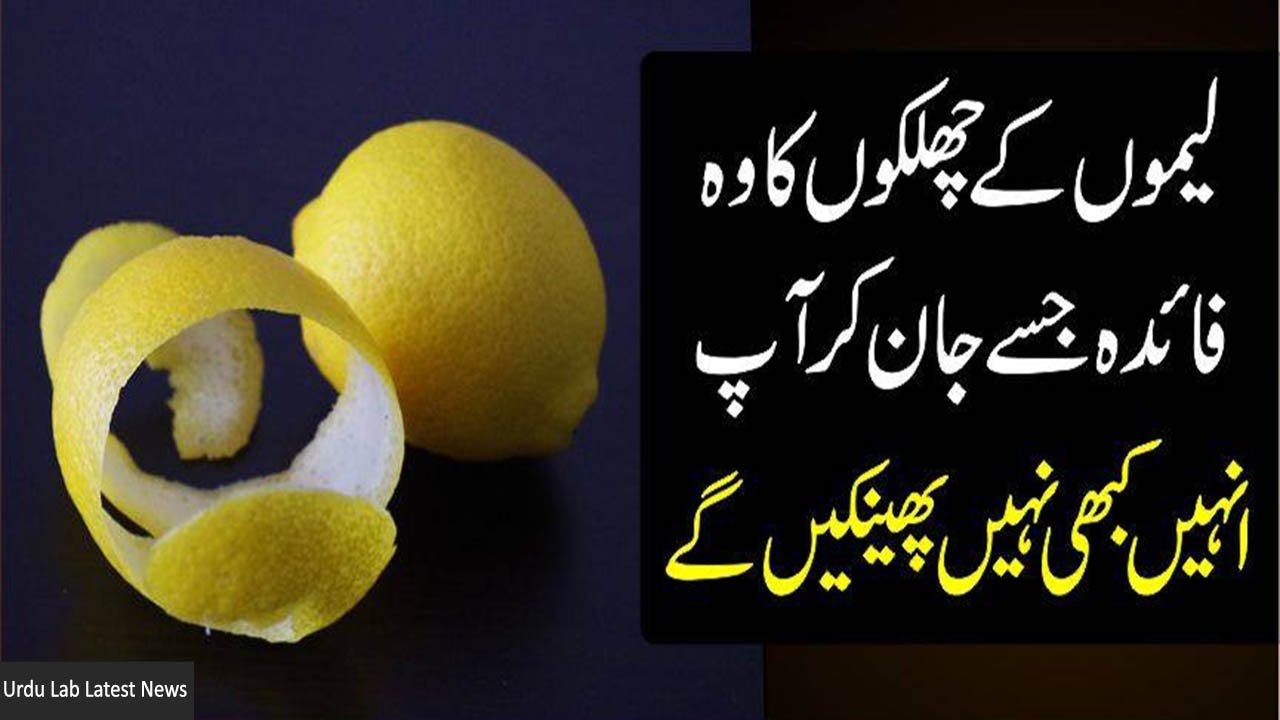 Lemon ke chilko ke benifits Urdu Lab Latest News 8 - YouTube