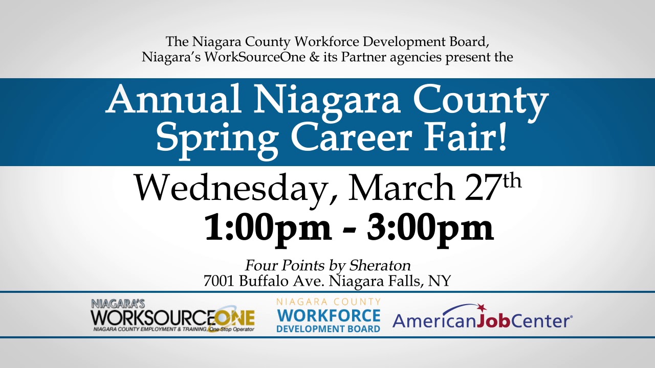 Niagara County Workforce Development - "Spring Career Fair" :05 - YouTube
