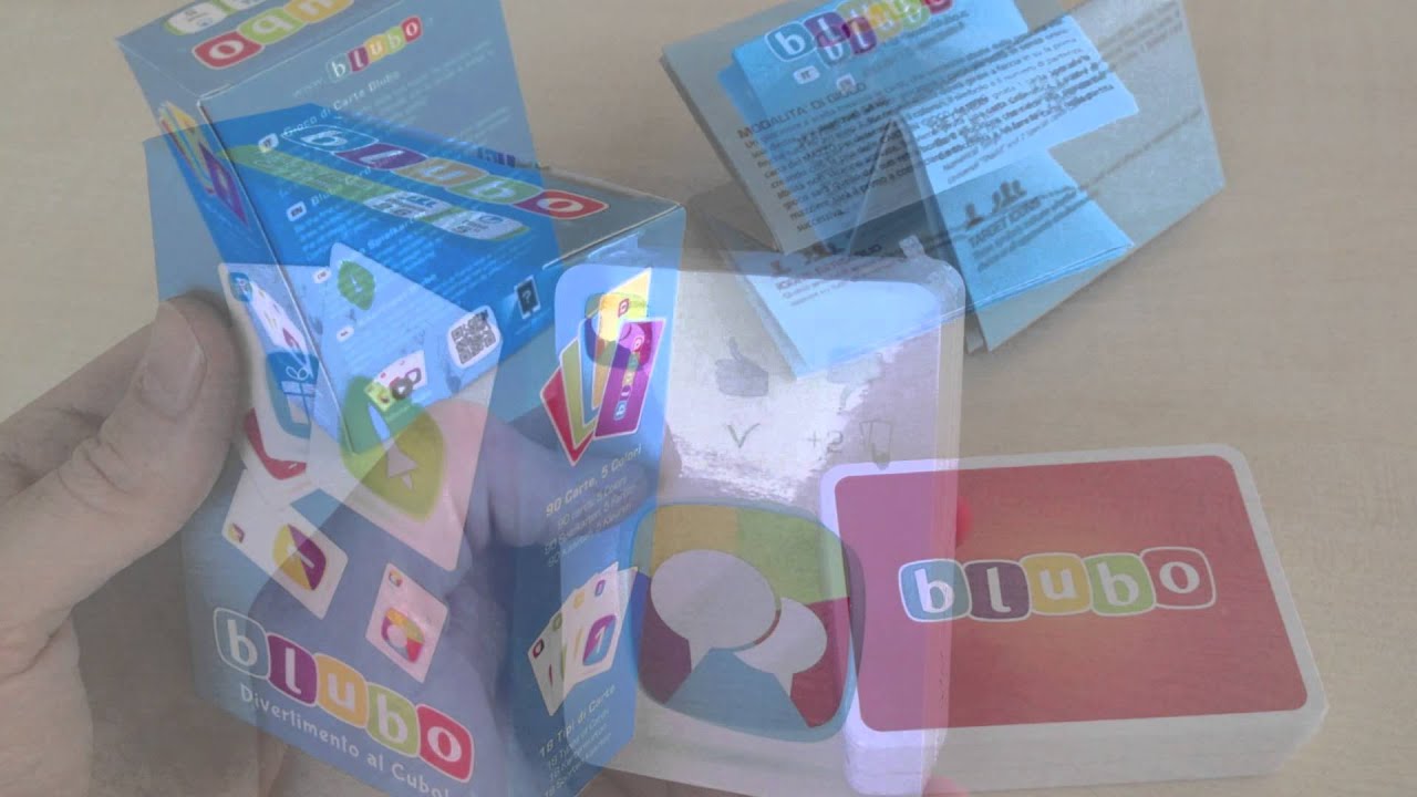 Blubo, Il nuovo gioco di carte - Packaging - YouTube
