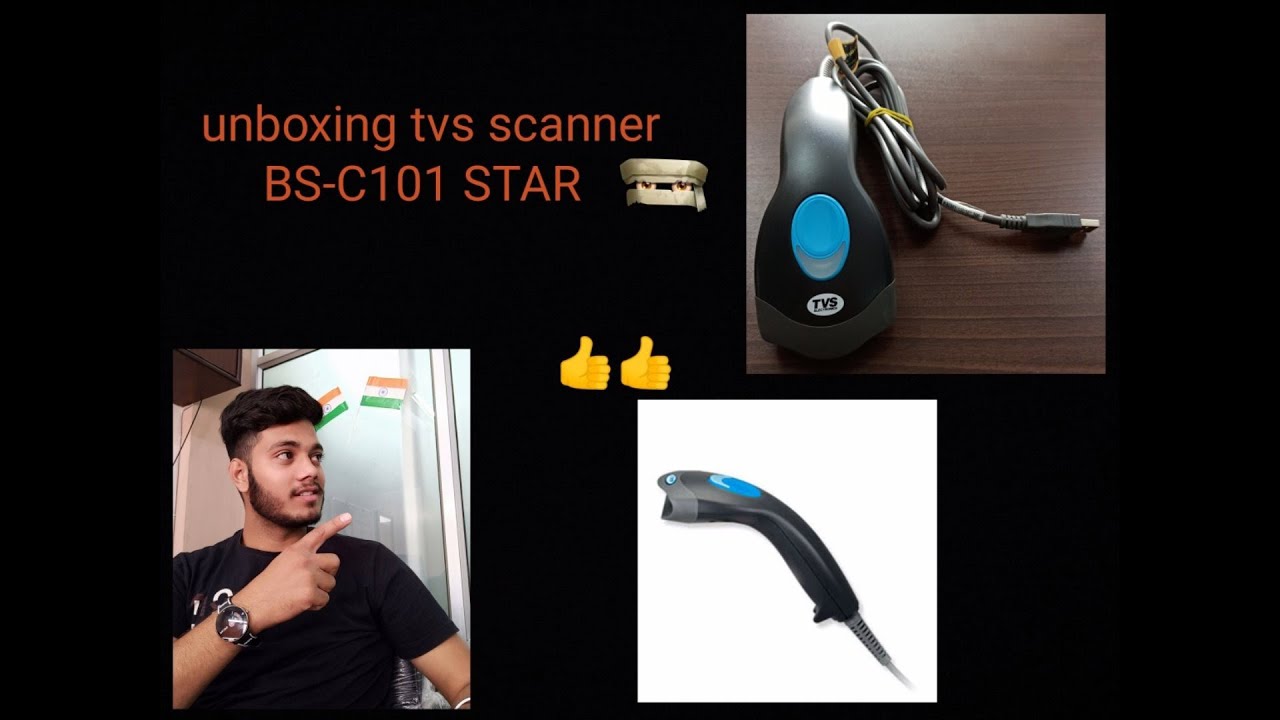 Unboxing Tvs scanning machine BS-C101 STAR how to use on your pc whit 1 ...