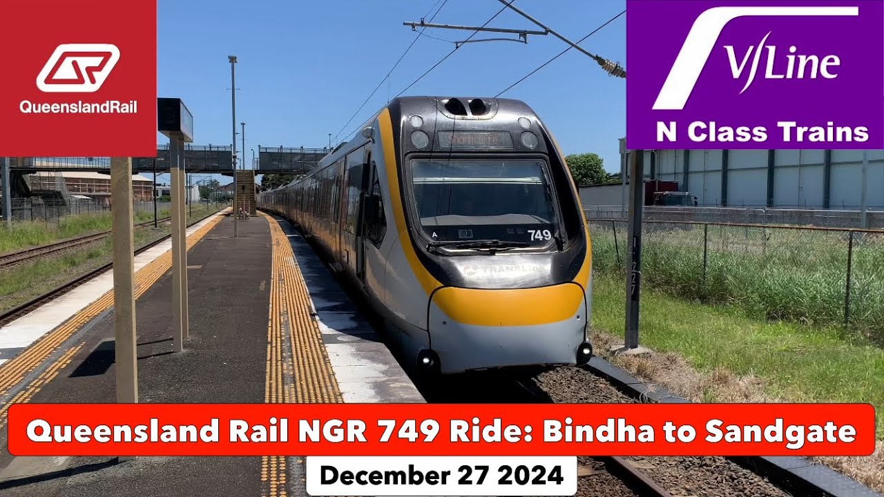 Queensland Rail NGR 749 Ride: Bindha to Sandgate (Full Trip) - YouTube