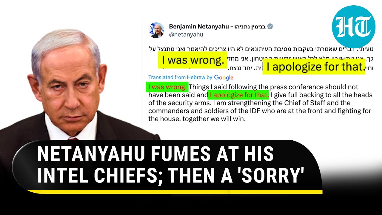 'Crossed Red Line': Netanyahu Deletes Tweet; Apologises For Blaming ...
