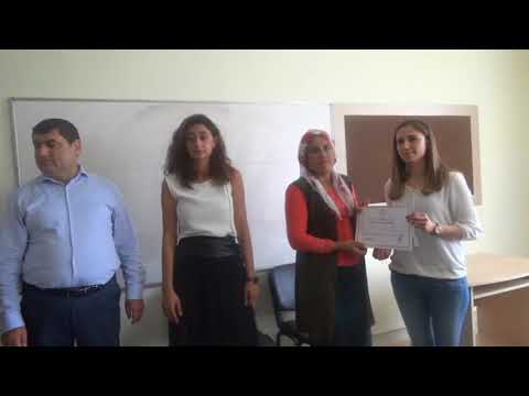 Bayan Kursiyerlere Belge verildi