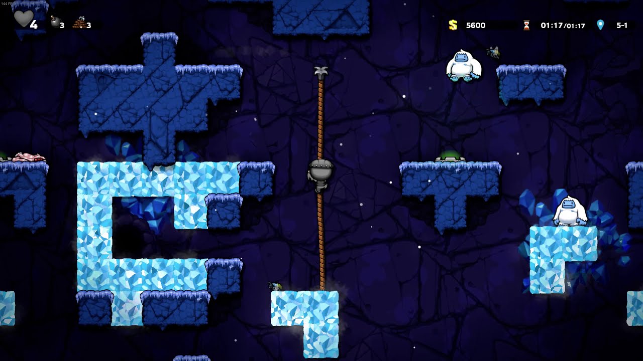 Spelunky 2 - How to find Waddler in the Ice caves - YouTube