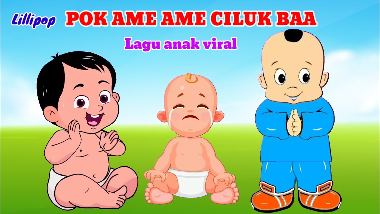 POK AME AME CILUK BAAA | LAGU ANAK VIRAL | LAGU ANAK POPULER | KARTUN ...