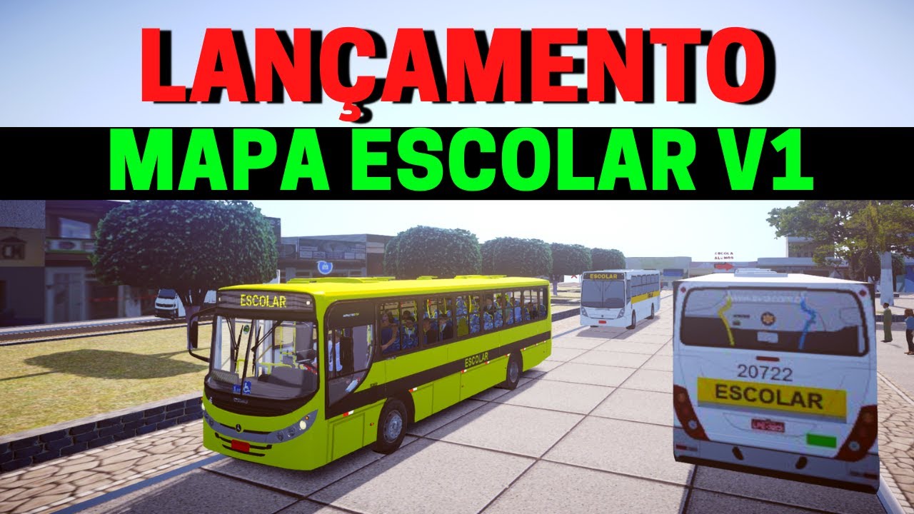 🔴Gameplay Novo Mod Mapa Escolar V1 Proton Bus Simulator | Melhor ...