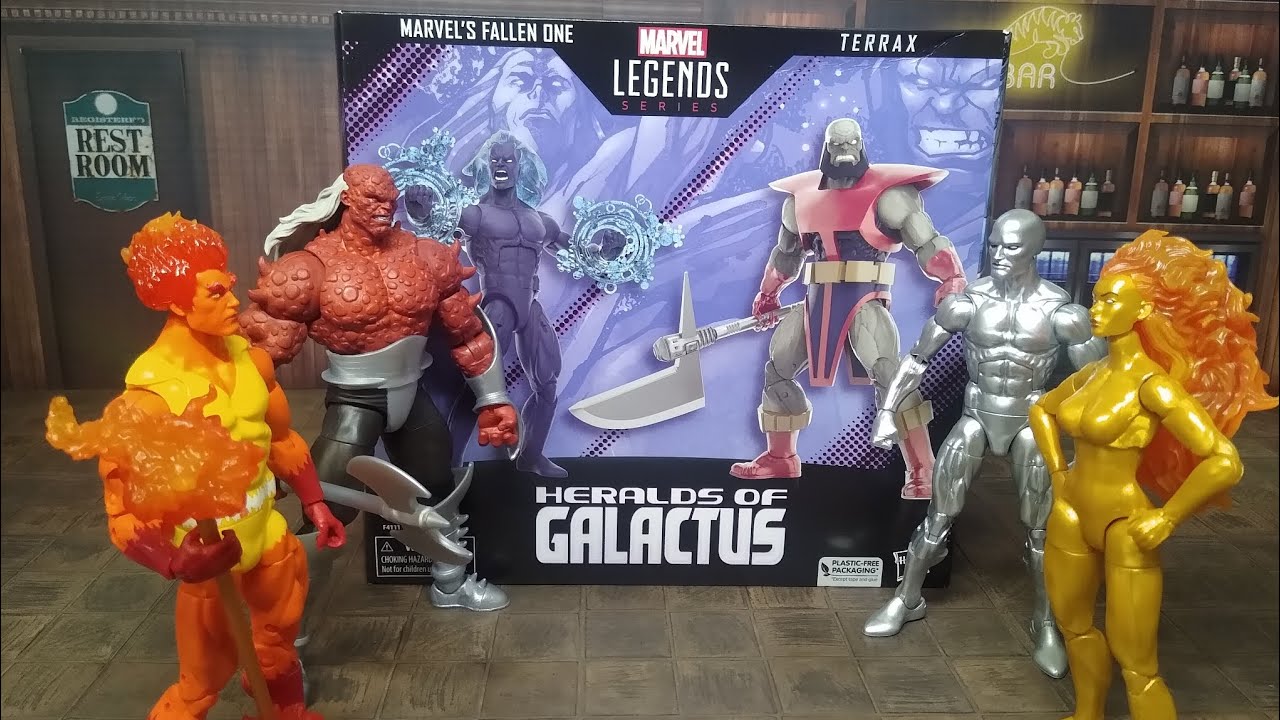 MARVEL LEGENDS HERALDS OF GALACTUS 2 PACK REVIEW - YouTube