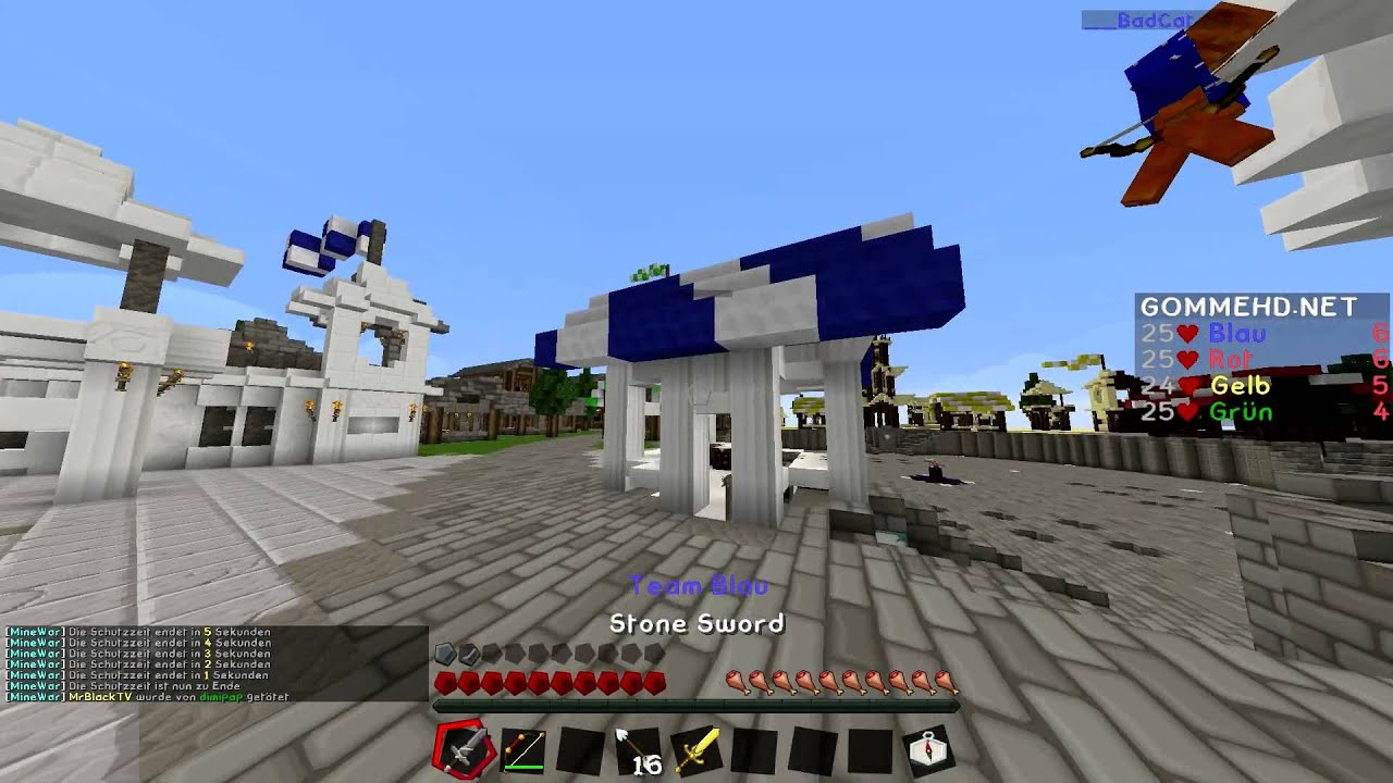 [German] - Let`s Play Minecraft MineWar #1: Die ein Mann Armee - YouTube