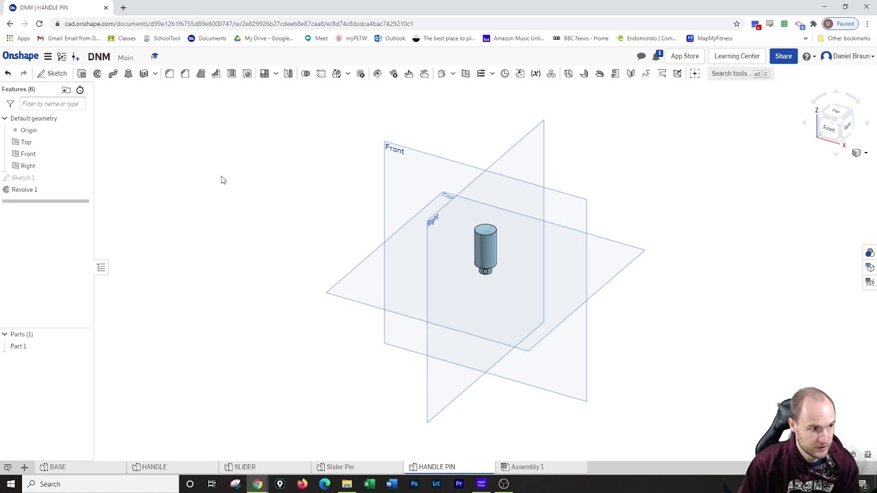 ONSHAPE-DNM Handle Pin - YouTube