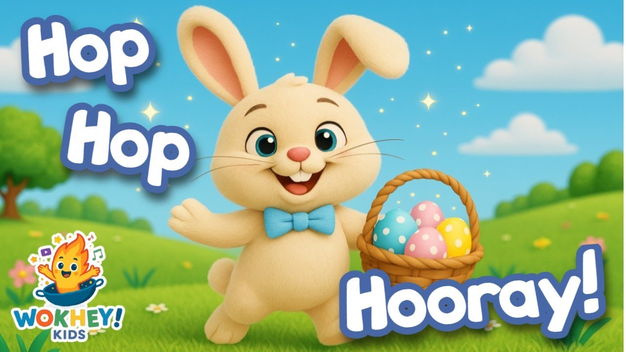 Hop Hop Hooray! 🐰 Easter Bunny Dance & Egg Hunt Song for Kids | WokHey ...
