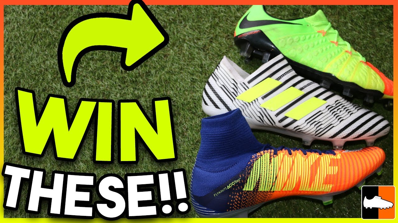 SHARE To Win Football Boots!! Soccer Cleats Giveaway! - YouTube