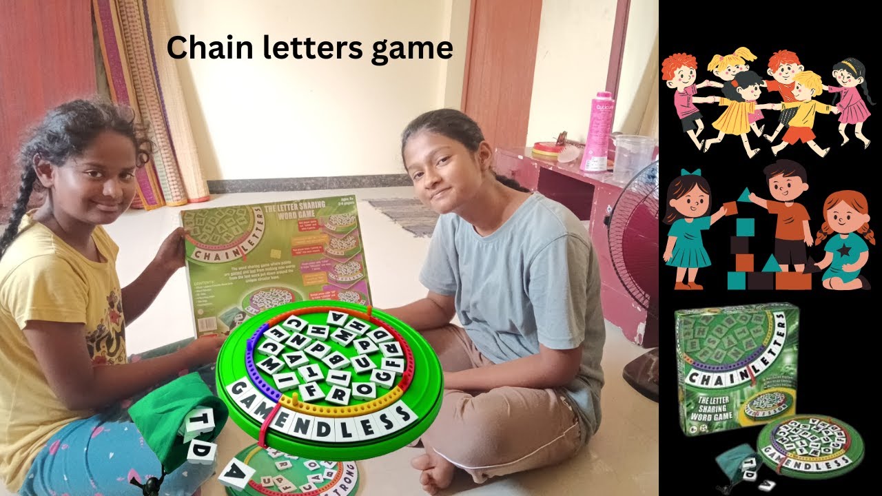 Chain letters game ! #childrenplaying #indoorgames - YouTube