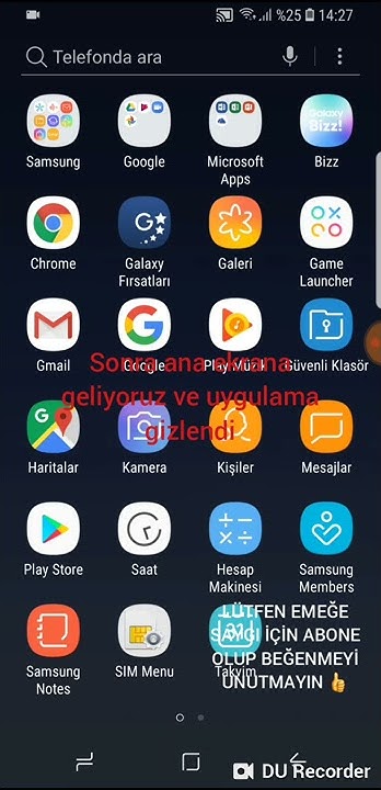 Samsung'da Uygulama Nasıl Gizlenir? - YouTube