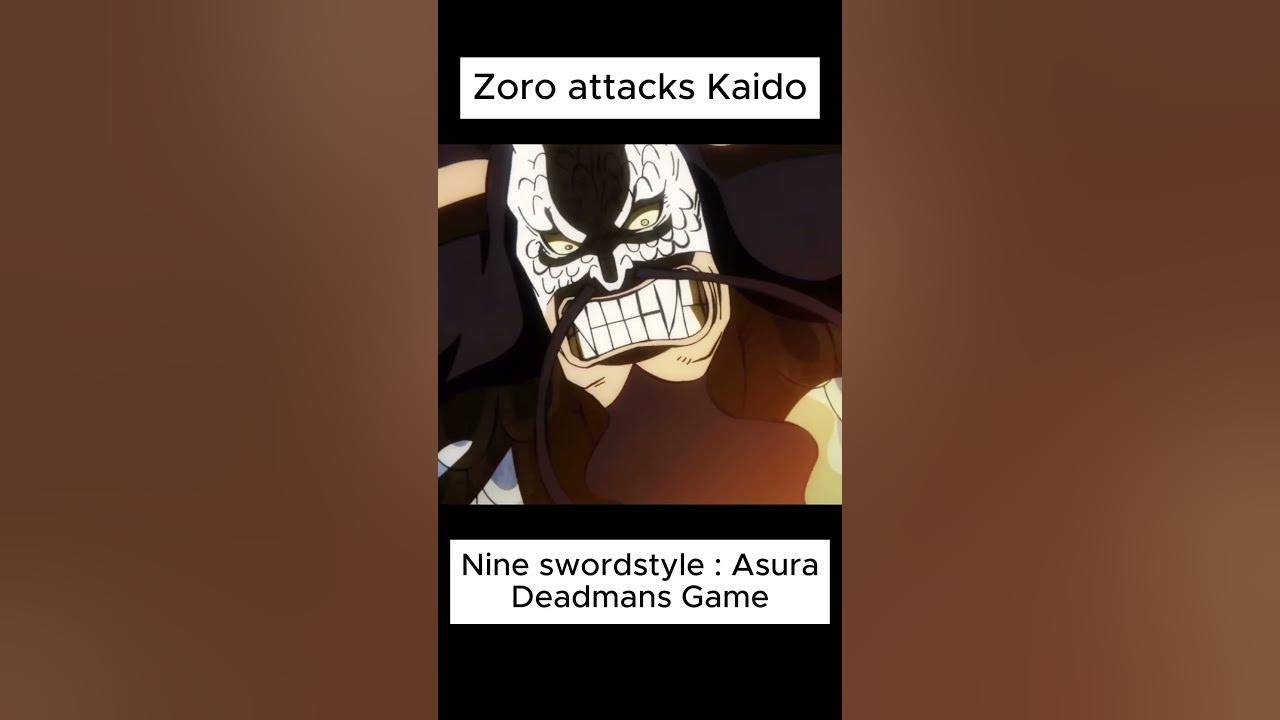 Zoro Attacks Kaido Onepiece Roronoazoro Zoro Kaido Shorts