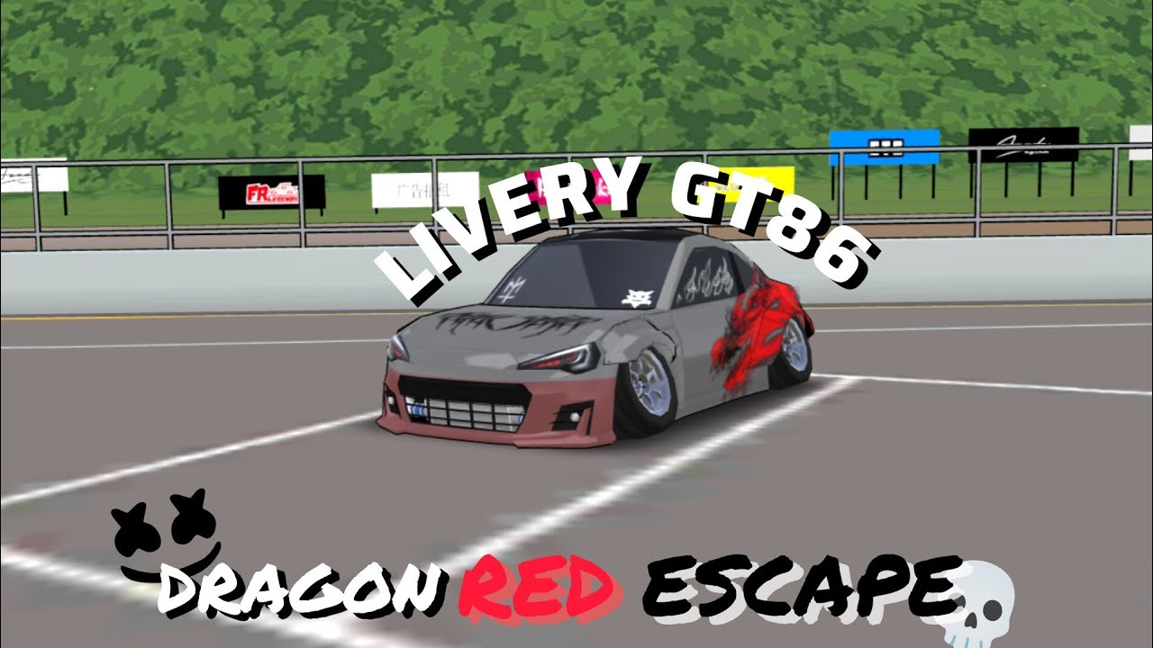 LIVERY GT86 DRAGON RED ESCAPE #escape #frlegendslivery - YouTube