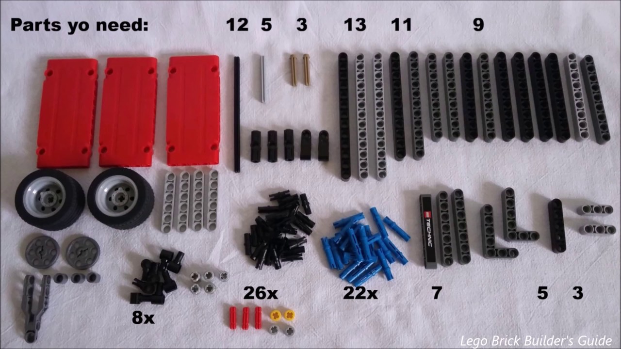 Lego Technic small Trailer for 42053 Volvo L30G Building Instructions ...