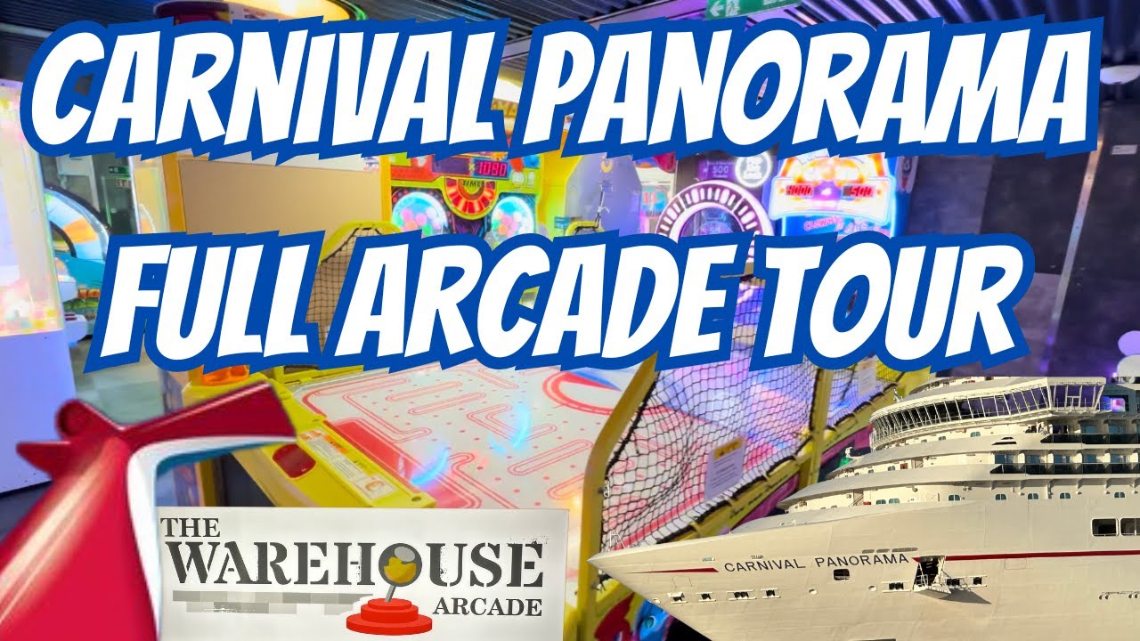 Carnival Panorama: The Warehouse Arcade Tour #carnivalcruise #arcade # ...