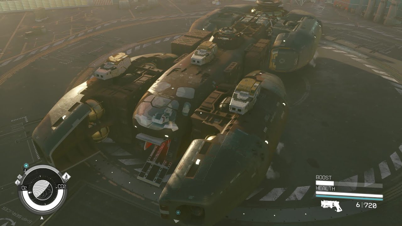 Starfield Blind Bet Mathis' Ship Interior and Exterior Inspected Combat ...