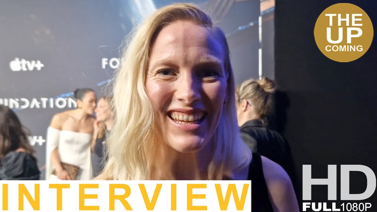 Laura Birn on Foundation Season 2 at London premiere - YouTube